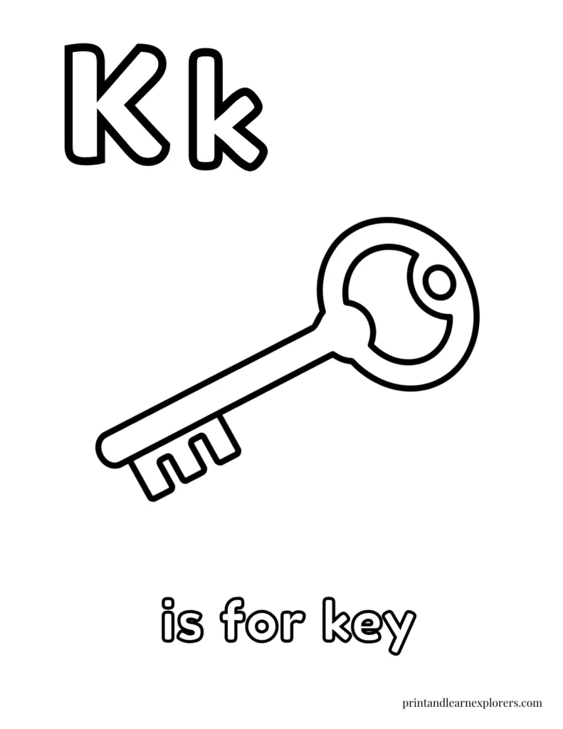 Letter K Worksheets and Coloring Pages (Free Printables) - Print and ...